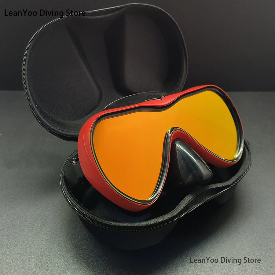 New Water Sports Adult Scuba Swimming Mask with Mirror Coating Lens UV ...