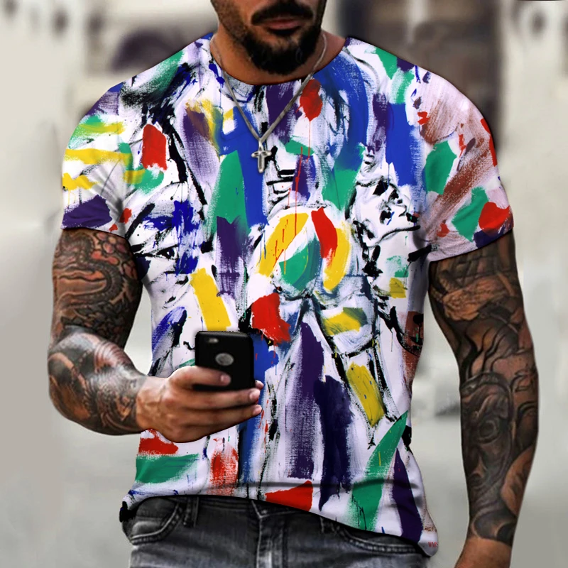 Street-Art-Graffiti-3D-Harajuku-Print-Men-s-Women-s-Summer-Crewneck ...