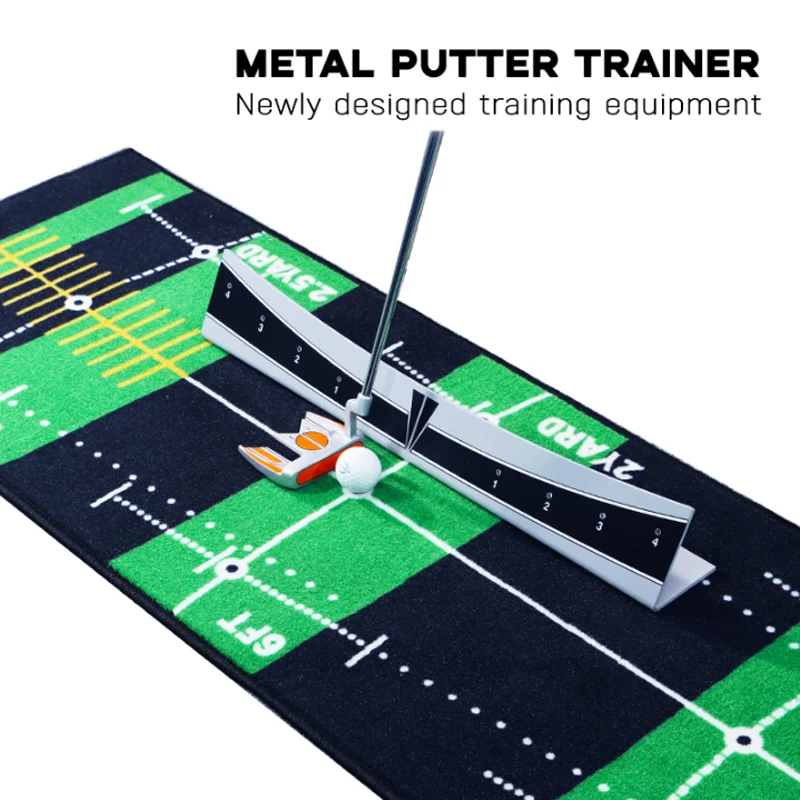 24Inch-Golf-Putting-Mat-Plane-Rail-Portable-Use-Outdoors-Or-Indoor ...