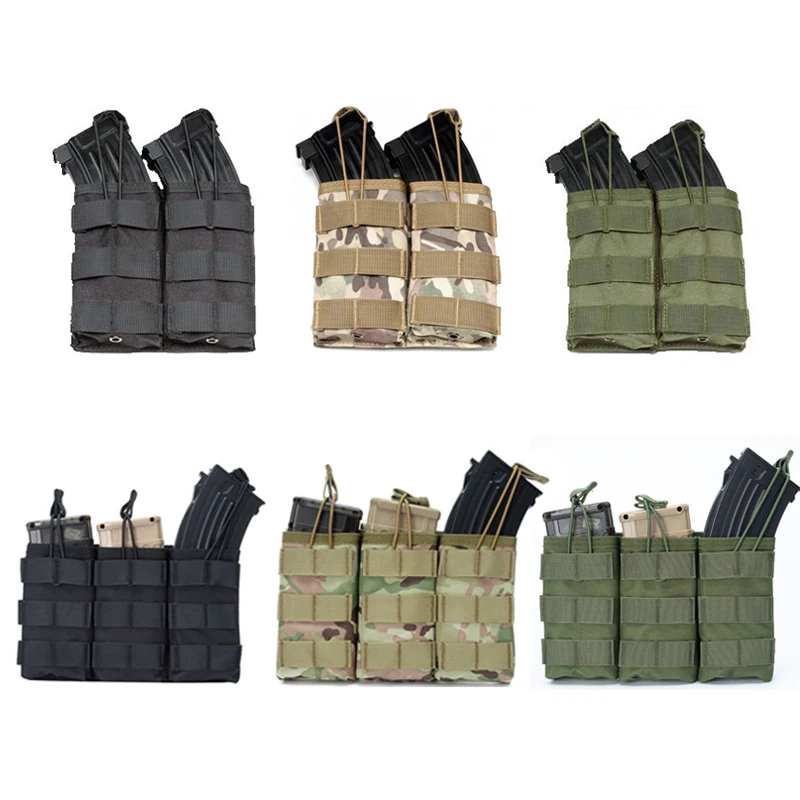 Molle-Double-Triple-Rifle-Gun-Mag-Pouch-for-M4-M16-AR15-5-56-Nylon ...