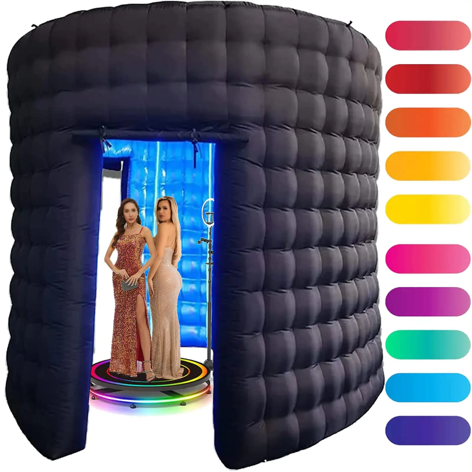 360-Photo-Booth-Background-Wall-Inflatable-RGB-Light-Background-LED ...