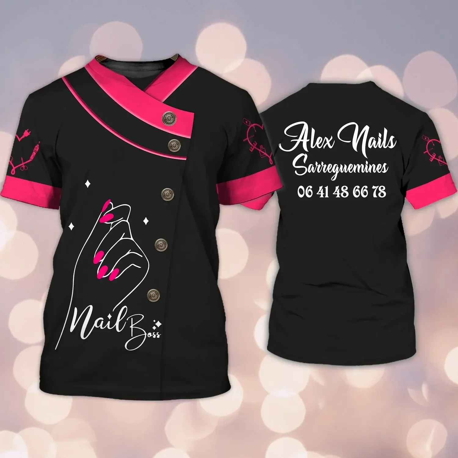 Nail-artist-shirt-Women-s-T-shirt-Personalized-uniforms-aesthetic ...