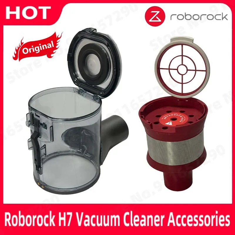 Original Roborock H7 Vacuum Cleaner Spare Parts Mace Plus Dustbin Dust ...