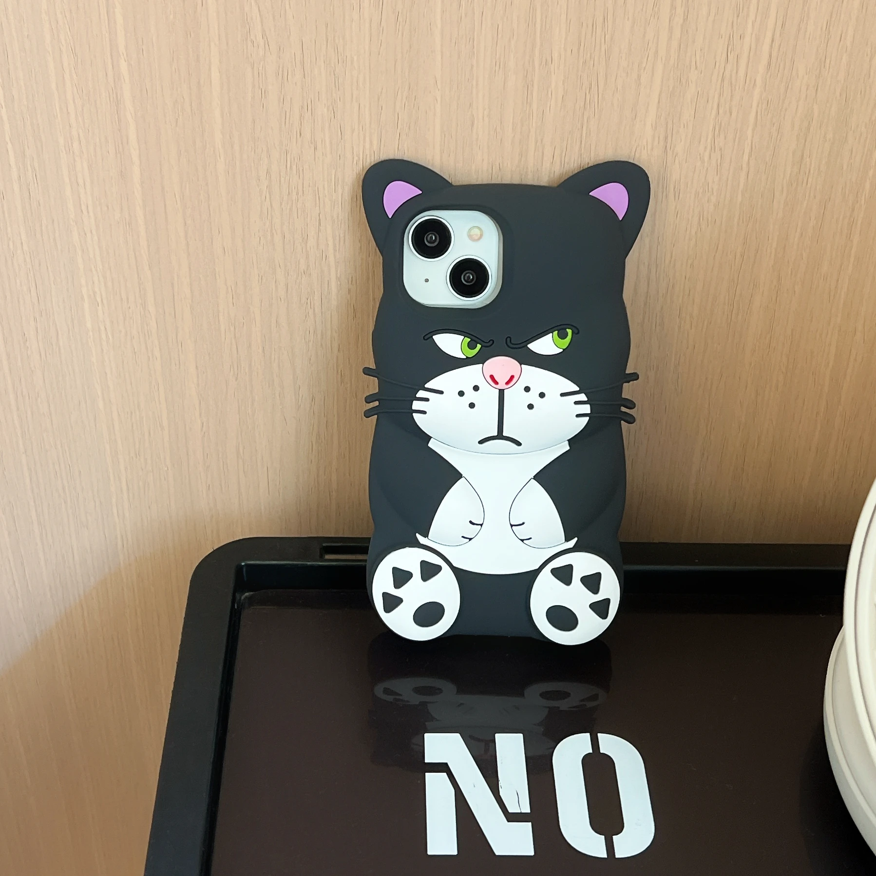 Cute-Stereoscopic-Cartoon-Cat-Phone-Case-For-iPhone-11-12-13-14-15-Pro ...