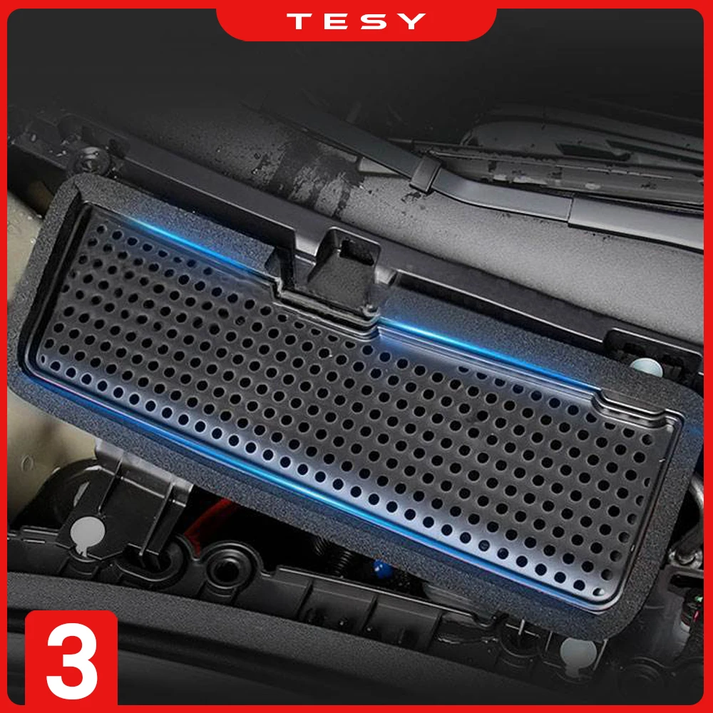 For-Tesla-Model-3-Car-Intake-Air-Filter-Melt-Blown-Fabric-Air-Flow-Vent ...