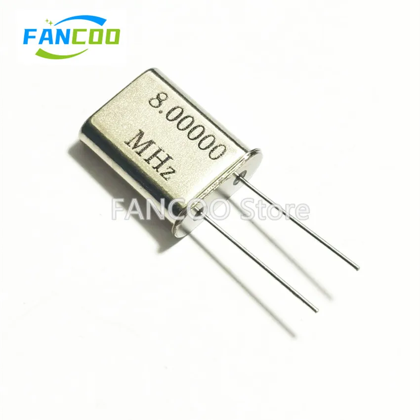 10PCS HC-49U 8M NEW 8MHZ 8.000M 8.000MHZ QUARTZ CRYSTAL RESONATOR 8.000 ...