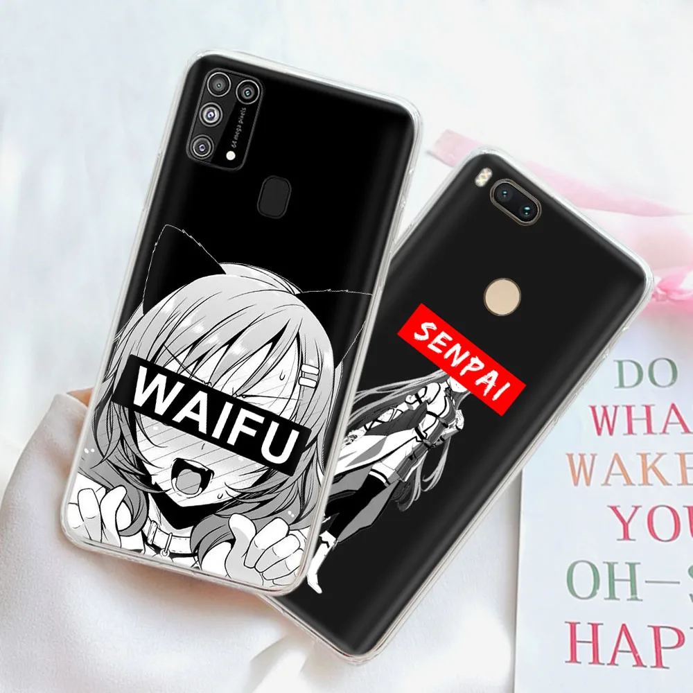 Senpai Waifu Transparent Case For Tecno Pop 5 Lte 4 Pova Neo 2 Camon 18 ...