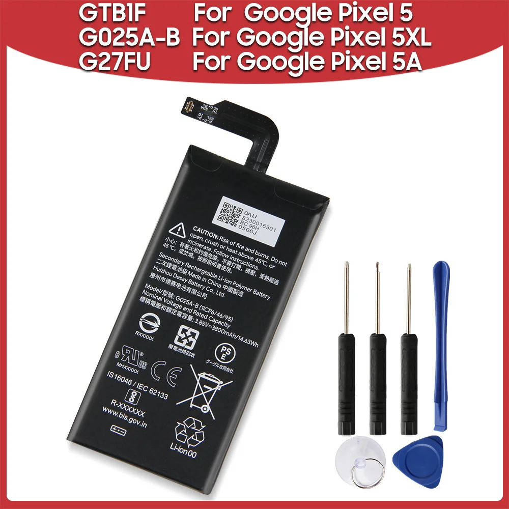 Bateria de Substituição Original GTB1F G025A B G27FU Para Google Pixel ...