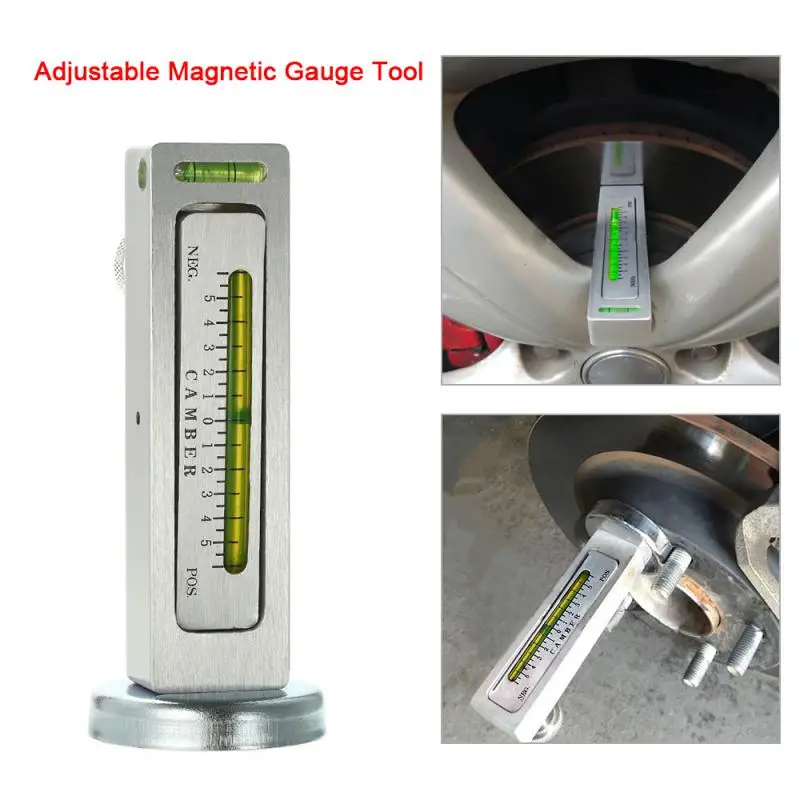 Adjustable-Magnetic-Camber-Castor-Strut-Wheel-Alignment-Gauge-Tool-Four ...