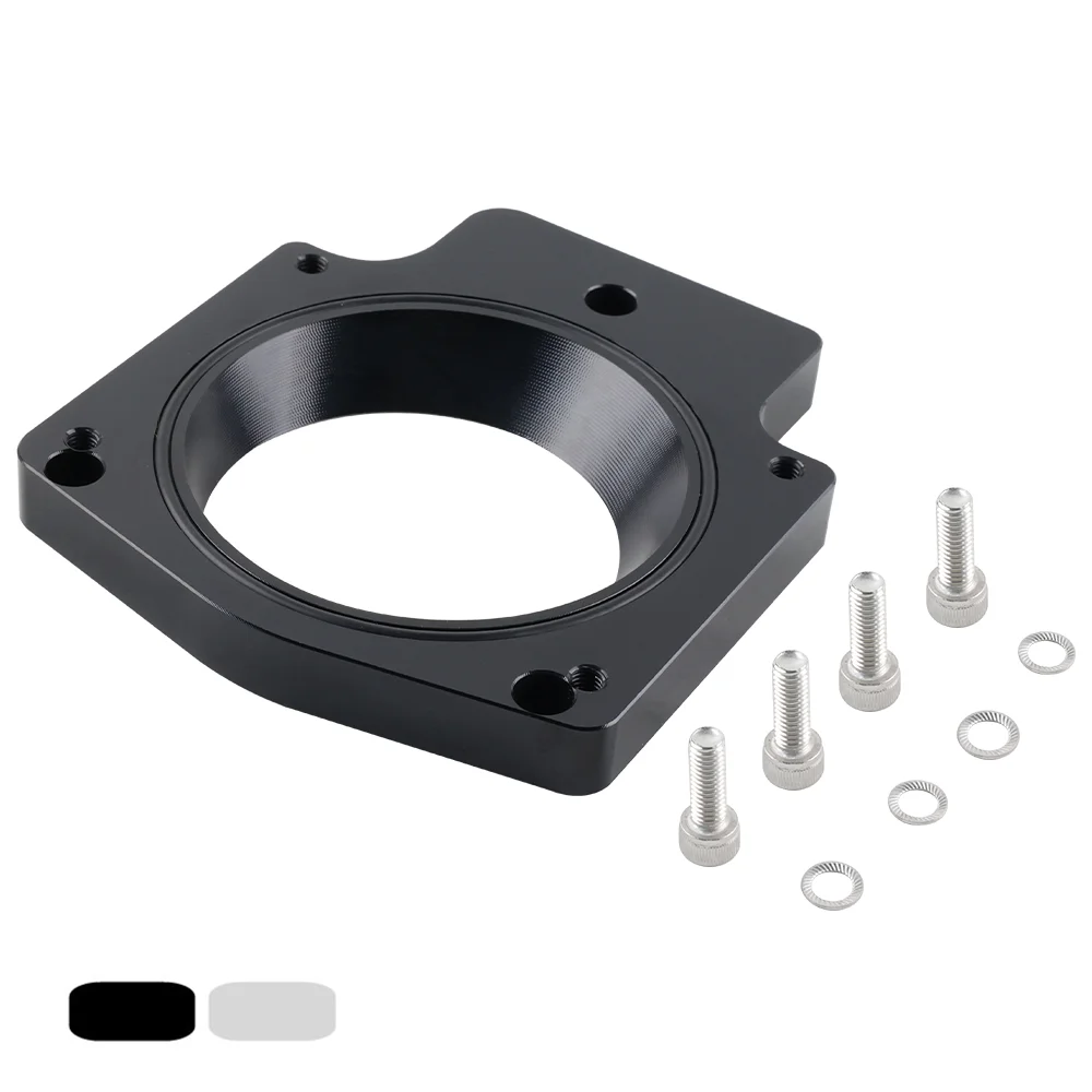 Silver Black 92mm Intake Manifold Throttle Body Spacer Adapter For LS1 ...
