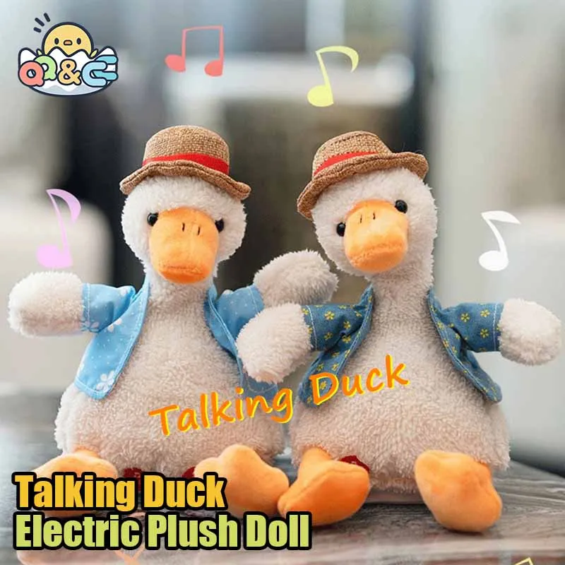 Dancing-Duck-Electric-Plush-Doll-Soft-Fabric-Ducks-Dancer-Parrot ...