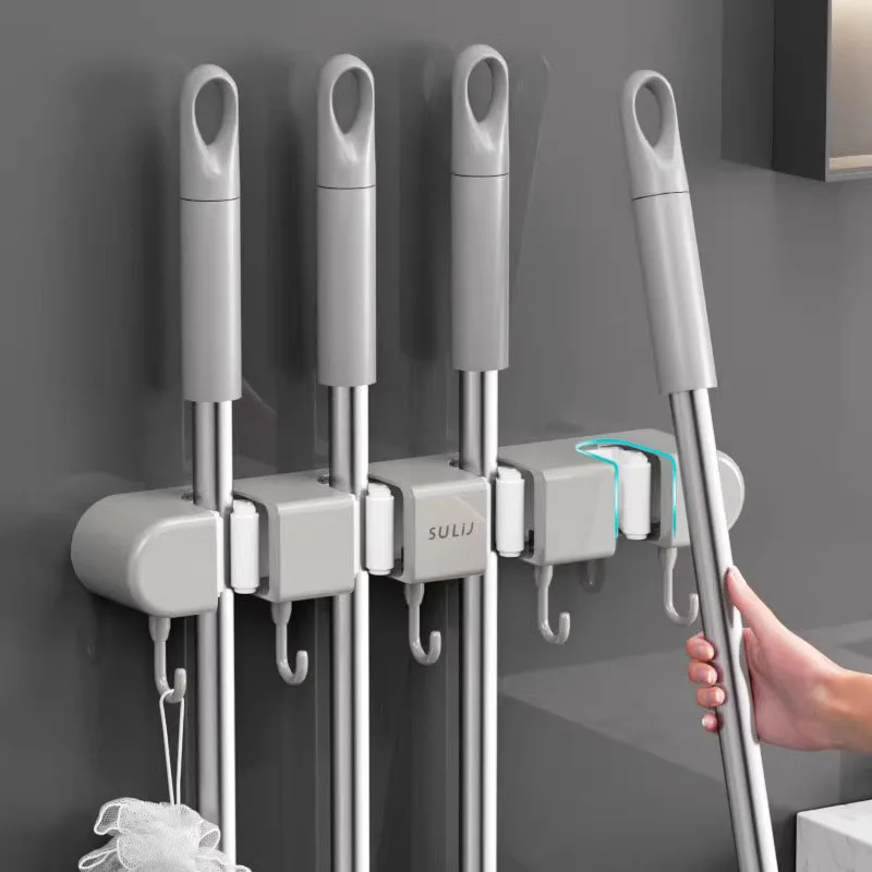 Wall-Mounted-Bathroom-Storage-Shelves-Mop-Holder-Broom-Mop-Storage ...