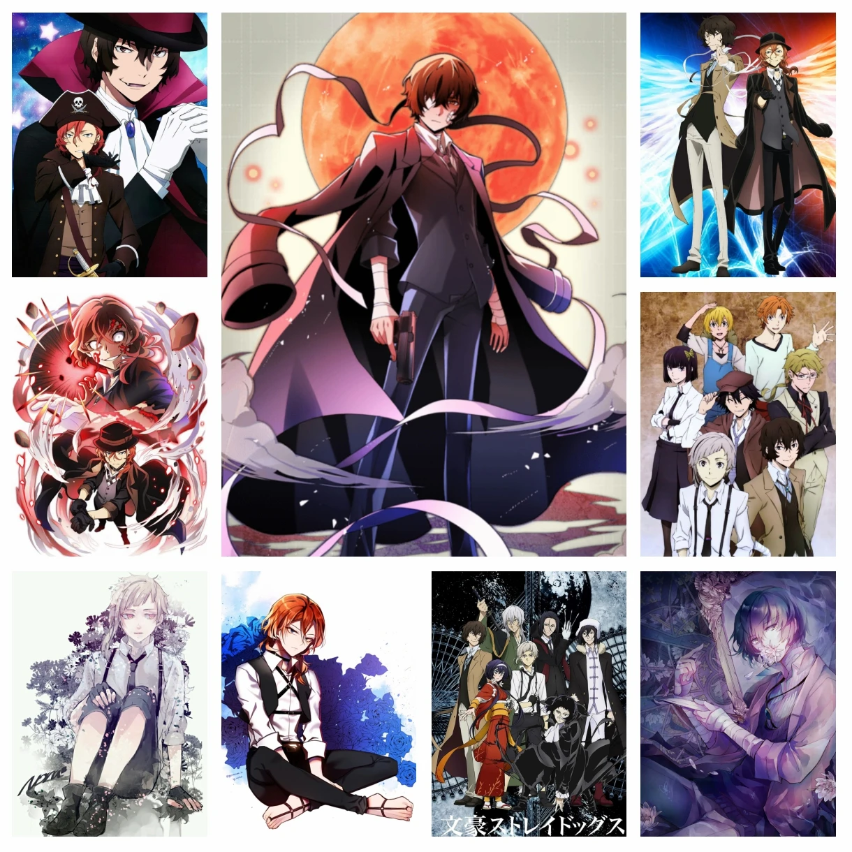DIY Anime Bungo Stray Dogs Diamond Rhinestones Painting Japanese ...