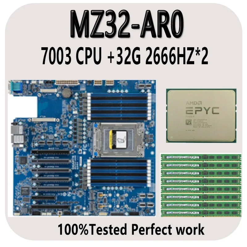 MZ32-AR0-REV3-X-Motherboard-64GB-DDR4-2666-RAM-EPYC-7663-7763-7713-7643 ...
