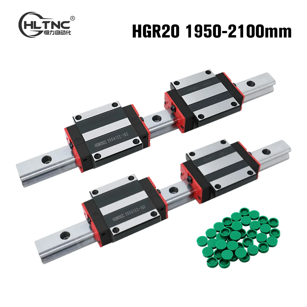 HGR20-HGH20-Square-Linear-Guides-Rail-1950mm-2000mm-2050mm-2100mm-4pc ...