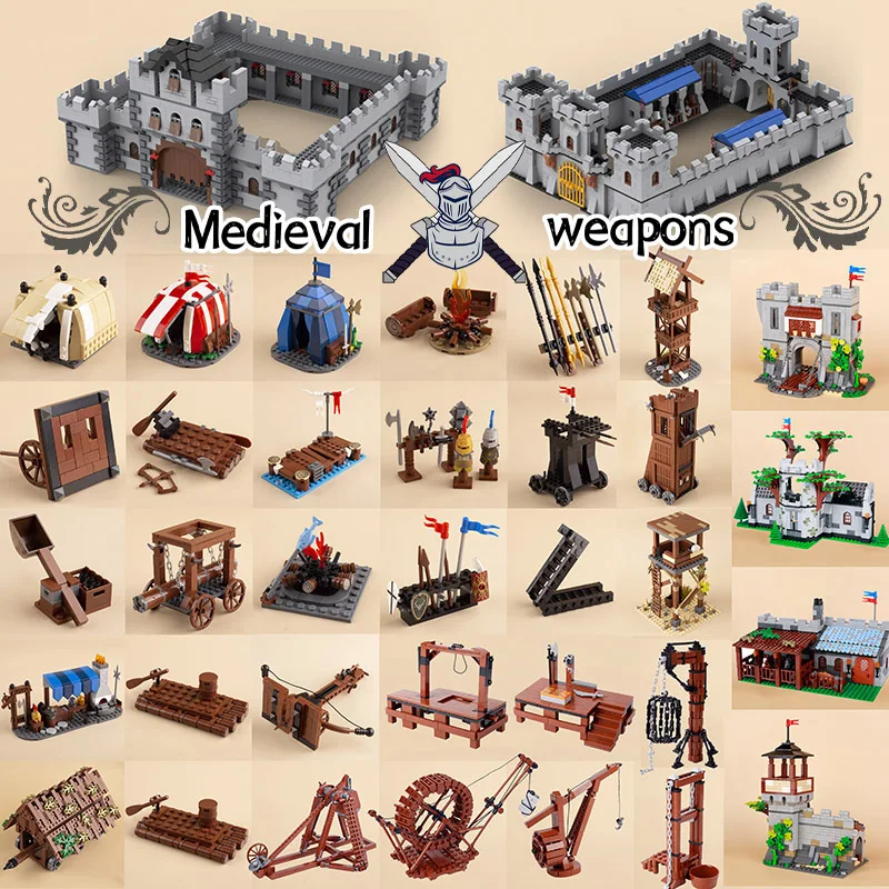 Medieval-Castle-Siege-Weapons-Building-Blocks-Military-War-Scene-Army ...