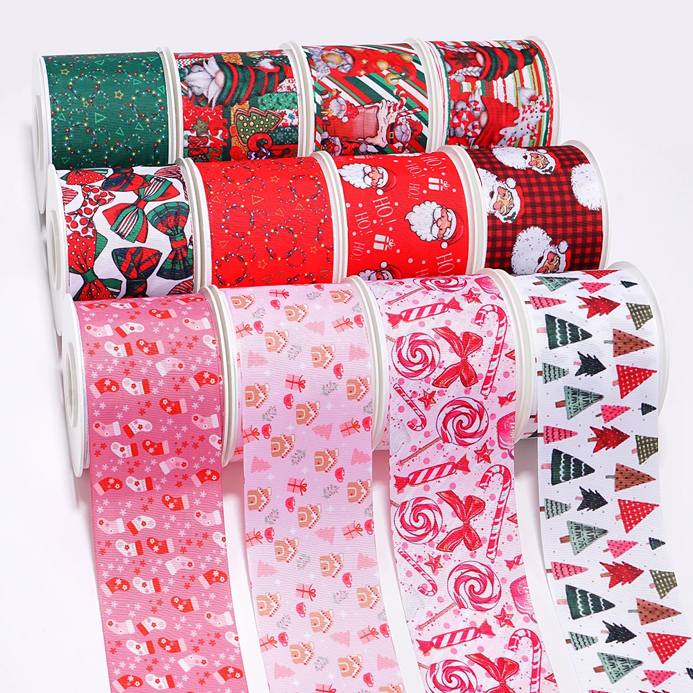 Christmas-lineprint-Pattern-Ribbon-5-yards-DIY-handmade-hair ...
