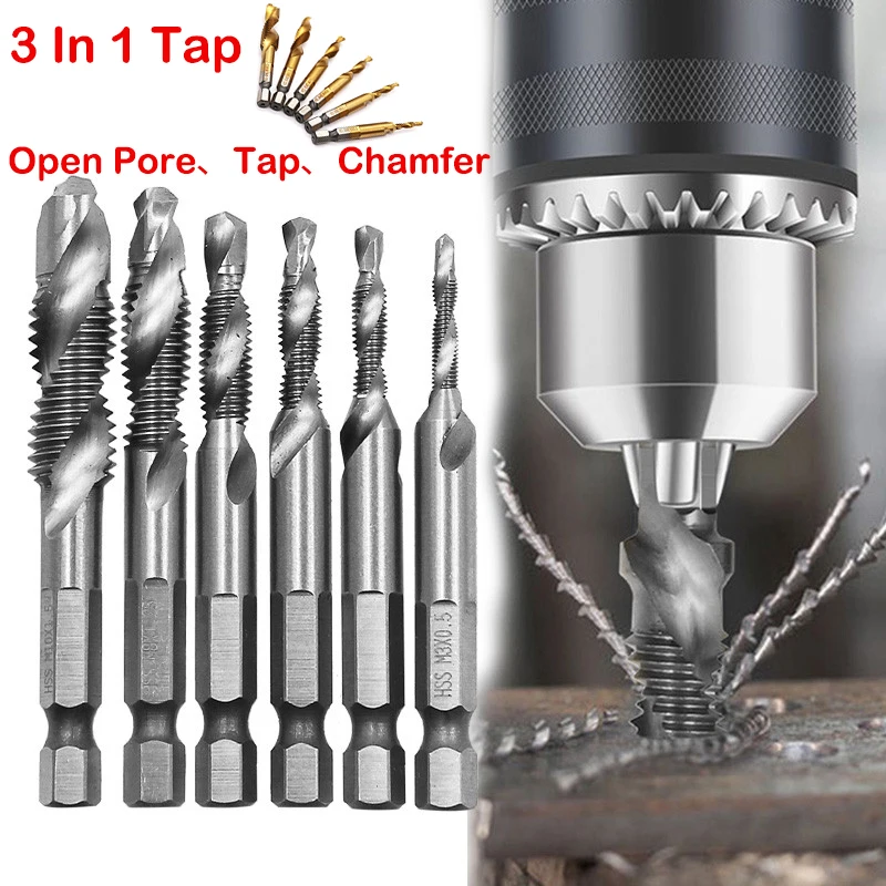 Drilling-And-Tapping-Integration-Bit-Sets-Male-Thread-Plug-Mechanical ...