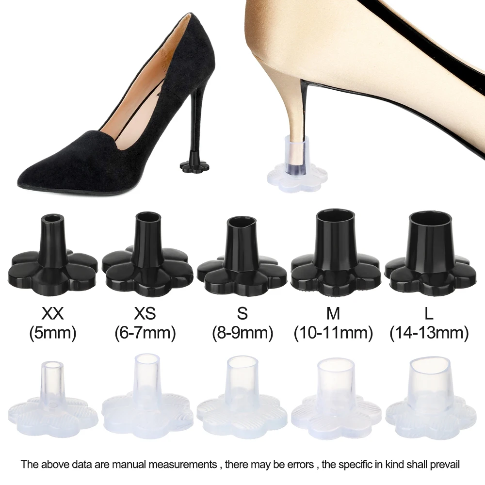 2Pcs Round Shape High Heel Protector Cover for Woman Shockproof ...