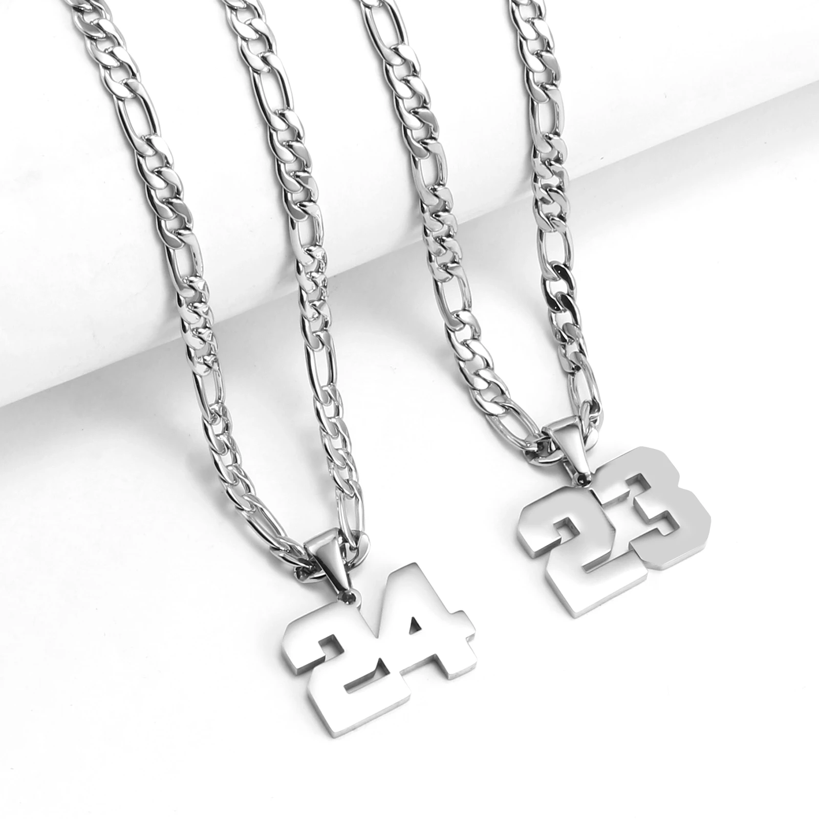 Necklace Number Pendant | Stainless Steel Necklaces | Stainless Steel ...