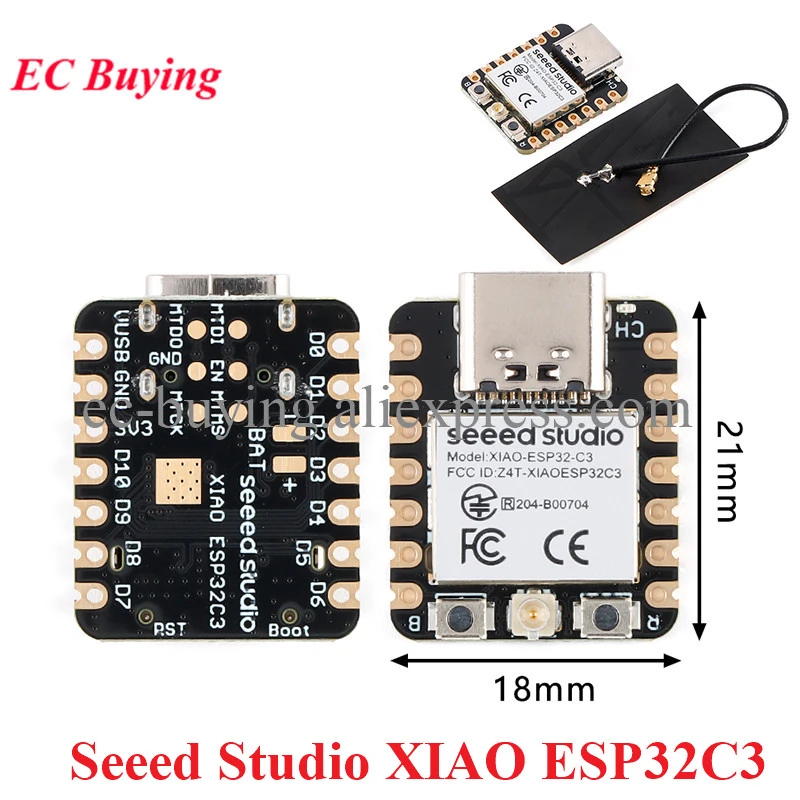 Seeeduino Seeed Studio XIAO ESP32 C3 WiFi Bluetooth kompatibel Mesh 5,0 ...