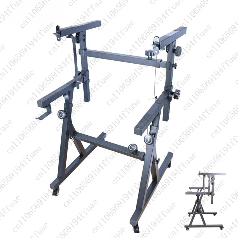 Double-Layer Reinforced Metal Z-Shaped Keyboard Piano Stand with 2-Inch ...
