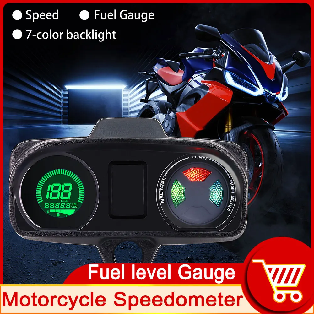AD-7-Color-Digital-Panel-Motorcycles-Speedometer-Gauge-KMH-MPH-TRIP ...