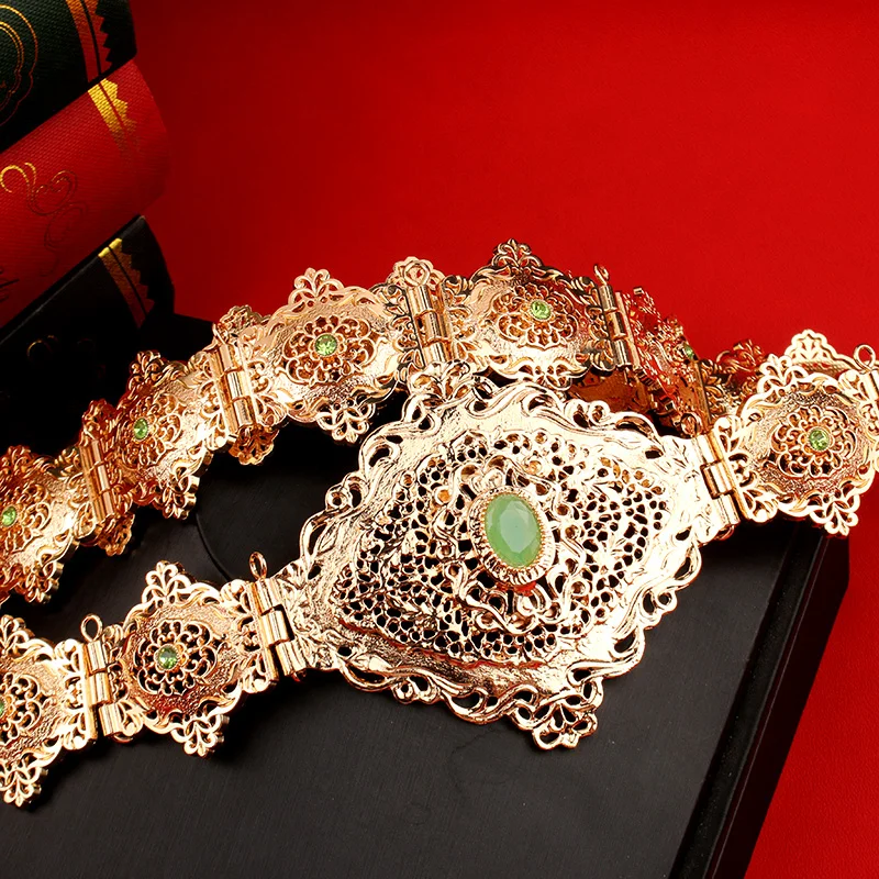 Classic Morocco Caftan Wedding Waist Chain for Bridal Gold Plated ...
