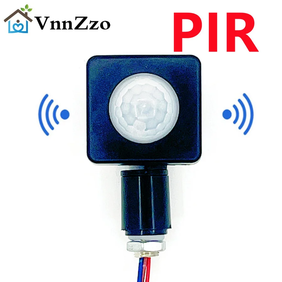 PIR-Motion-Sensor-Outdoor-Indoor-Infrared-Light-Switch-With-LED-Light ...