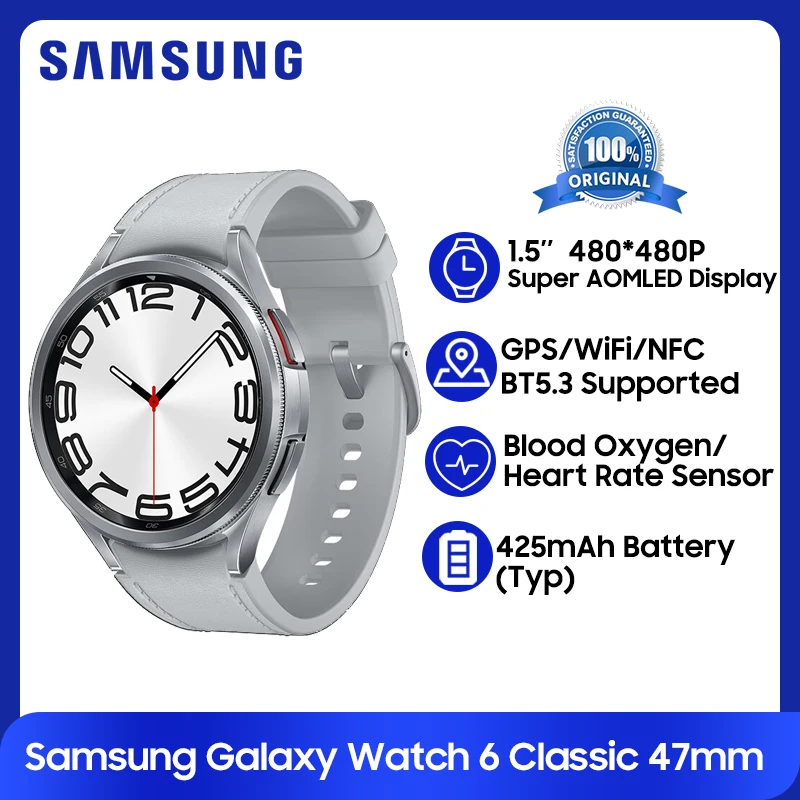 Samsung-Galaxy-6-Smartwatch-NFC-Cl-ssico-Tela-Super-AMOLED-GPS-WiFi-S24 ...