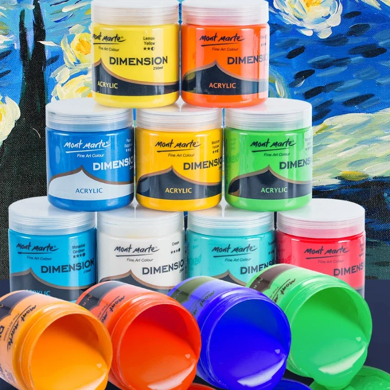 250ml-High-gloss-Acrylic-Paint-Set-Bottle-Hand-painted-Wall-Painting ...