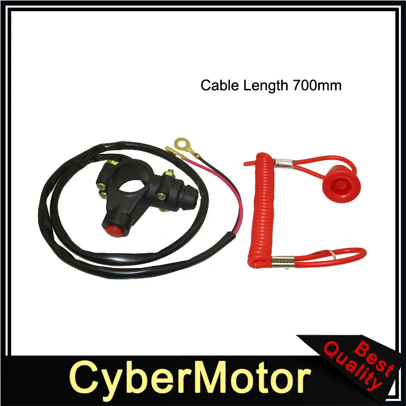 Kill-Stop-Tether-Open-Safety-Switch-Push-Button-For-2-Stroke-Mini-Moto ...