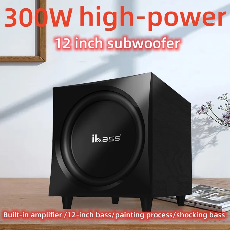 Ibass-12-Inch-Retro-Active-Echo-Wall-300W-Peak-High-power-Subwoofer ...