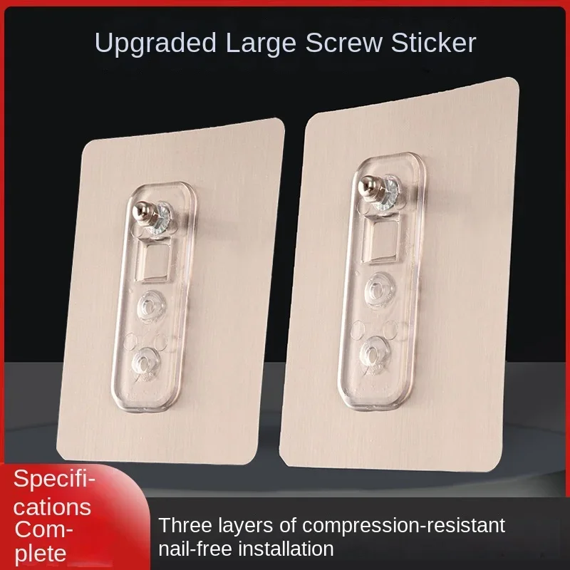 Non-marking nails no-hole fixer tile hooks strong sticky hooks bathroom ...