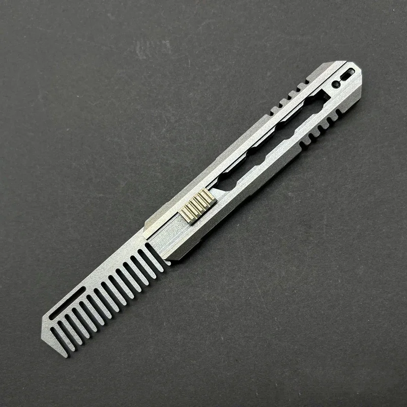 EDC Titanium Alloy Comb EDC Super Light Titanium Comb Hair Cutting ...