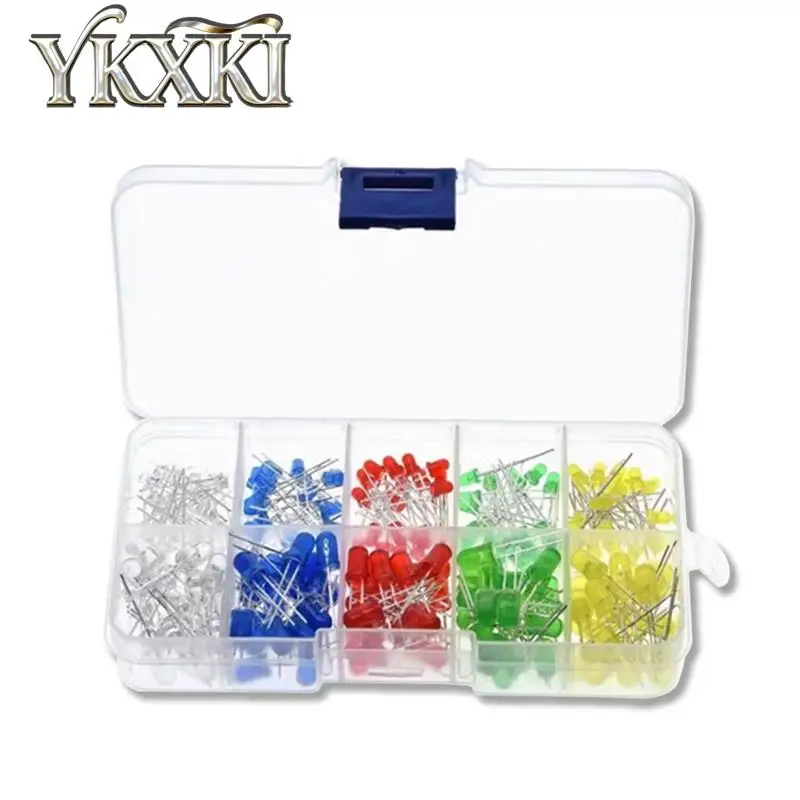 200PCS 3MM 5MM Light Emitting Diodes Electronics Kit Box F3 F5 LED ...
