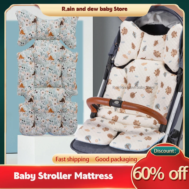Baby-Stroller-Seat-Cushion-Universal-Cotton-Kid-Pushchair-Car-Mattress ...