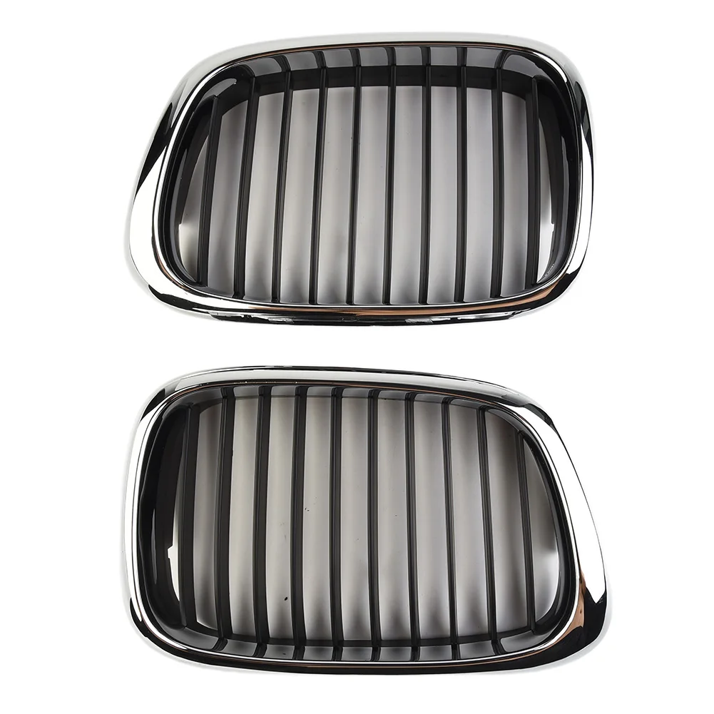 1Pair-Grilles-For-BMW-E39-5-series-525-530-535-540-M5-1998-2003-Front ...