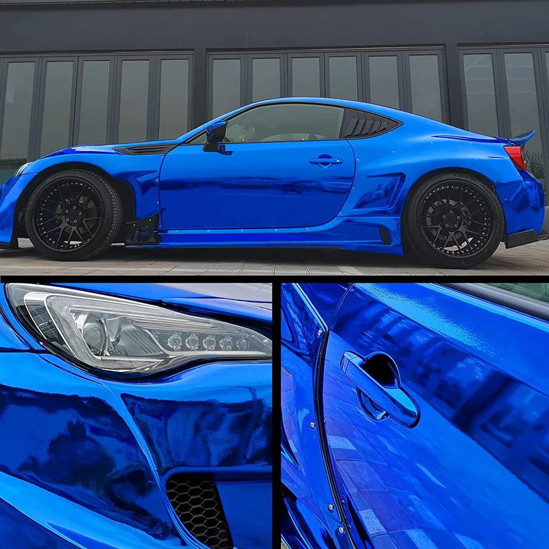 Blue Chrome Car