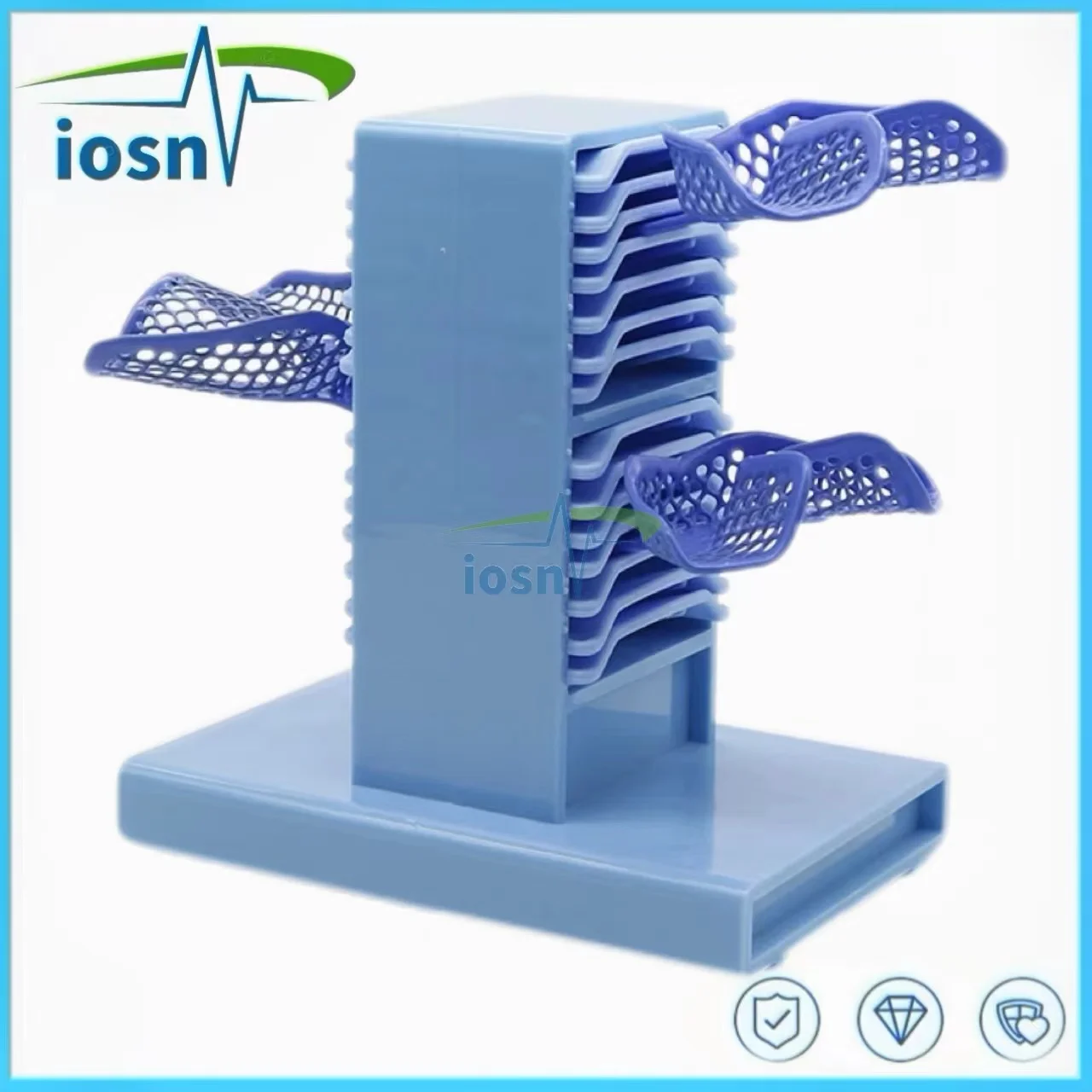 Assorted-Colors-Dental-Lab-Collection-Trays-Base-Dentist-Impression ...