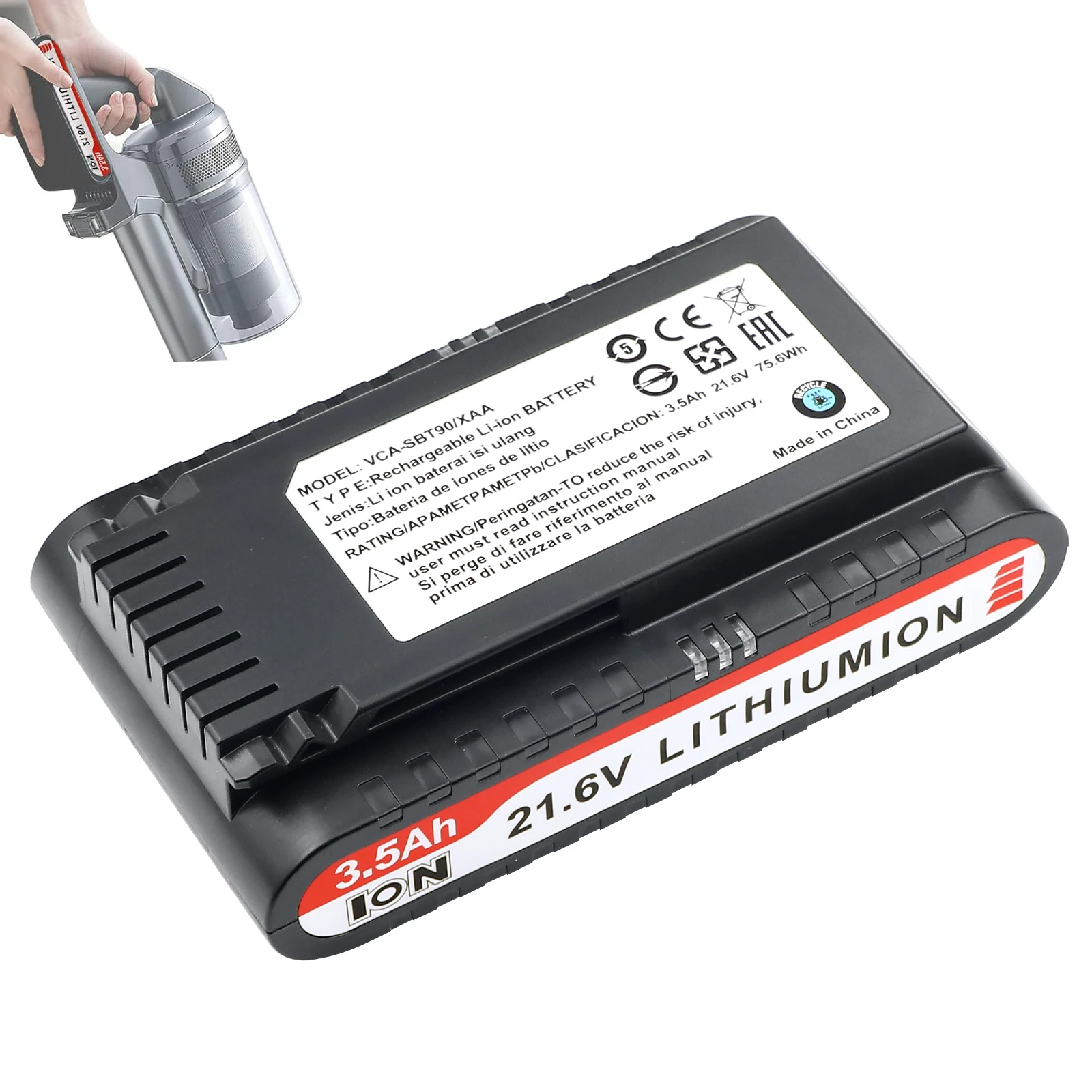 Nastima-21-6V-Rechargeable-Li-ion-Vacuum-Cleaner-Battery-3500mAh-for ...