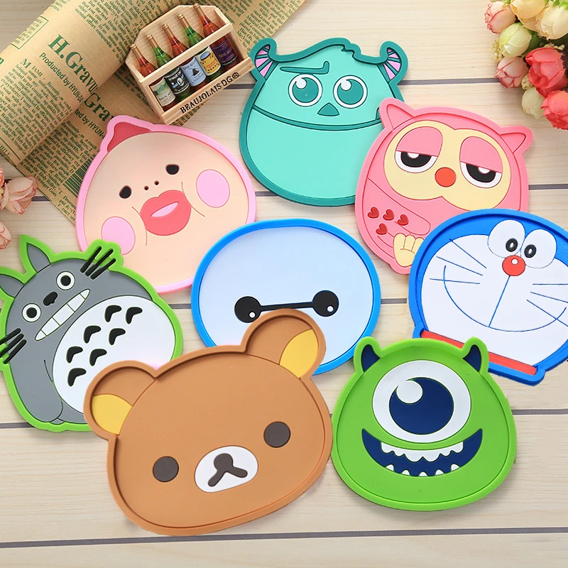 Color-Cute-Coaster-Cartoon-Silicone-Dining-Table-Placemat-Kitchen ...