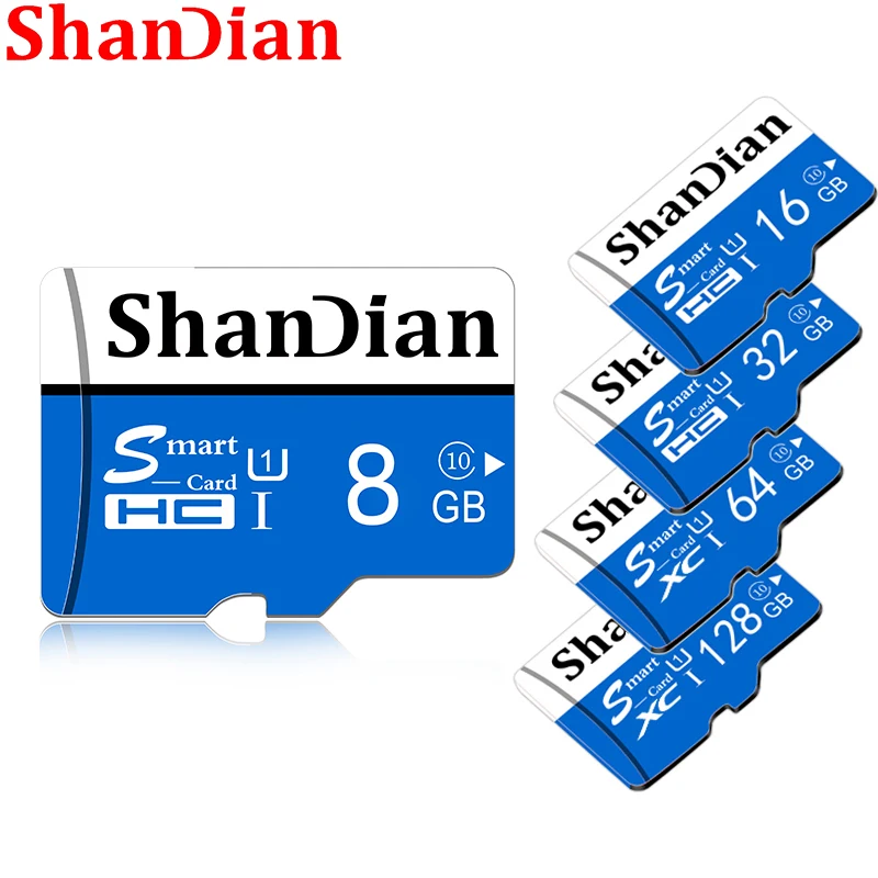 ShanDian Hot Sale Smart SD Memory Card 64GB 32GB 16GB 8GB Class10 TF ...