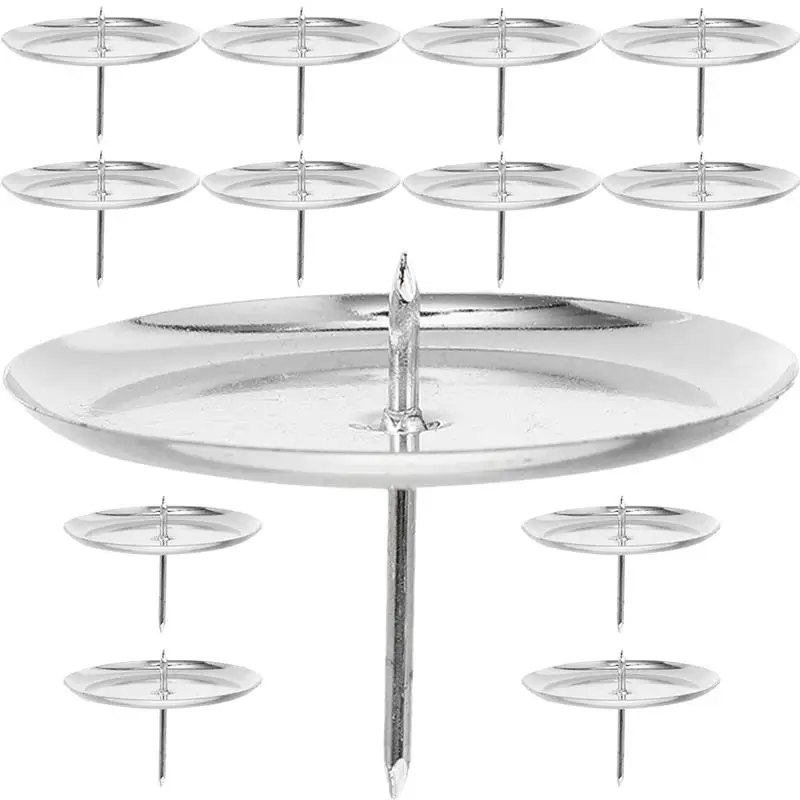 20pcs-Metal-Candle-Holders-Candle-Rack-Candlestick-Tray-Fixator-Candle ...