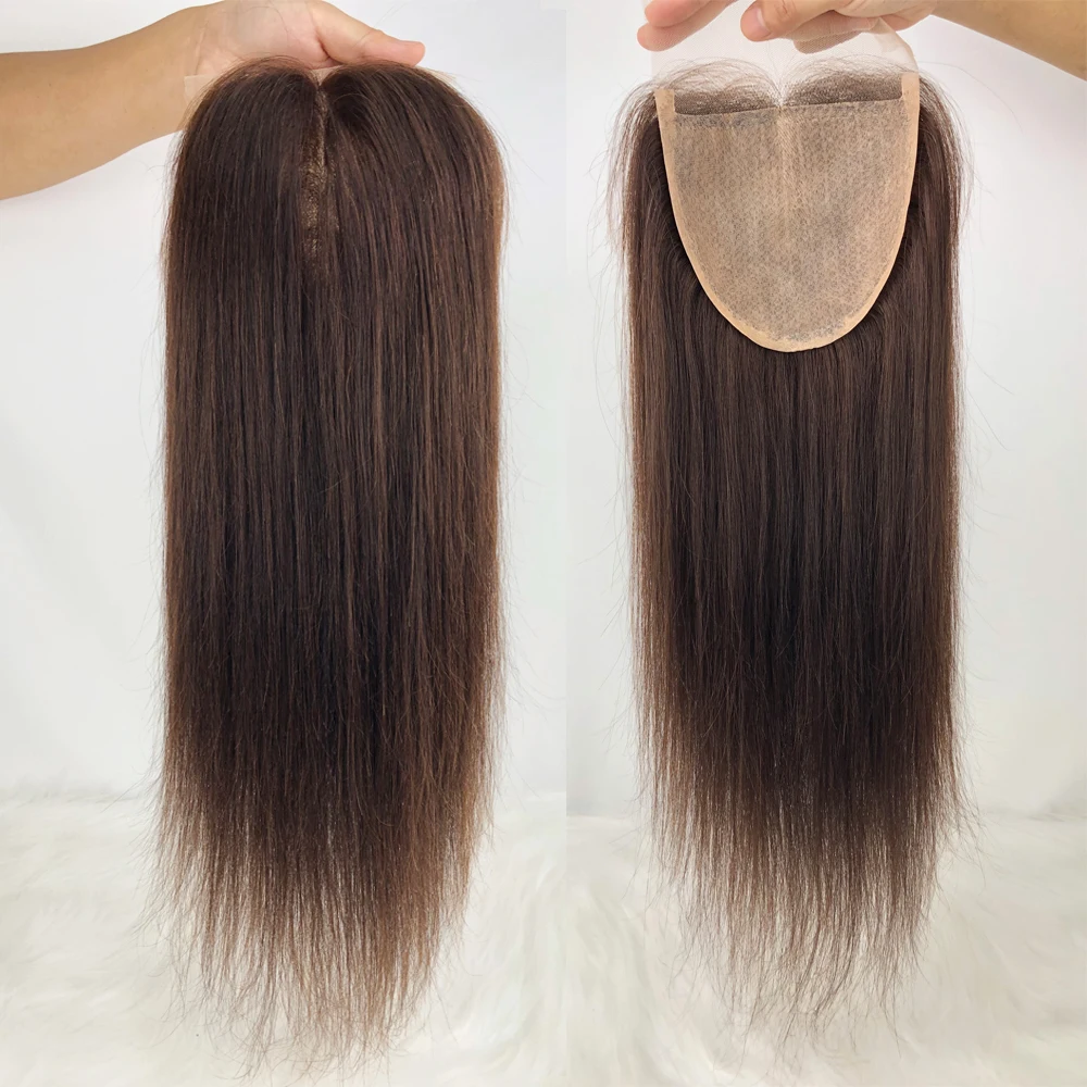 Dark-Brown-Closure-5-x5-Silk-Top-Lace-Closure-Human-Hair-Brazilian-Remy ...