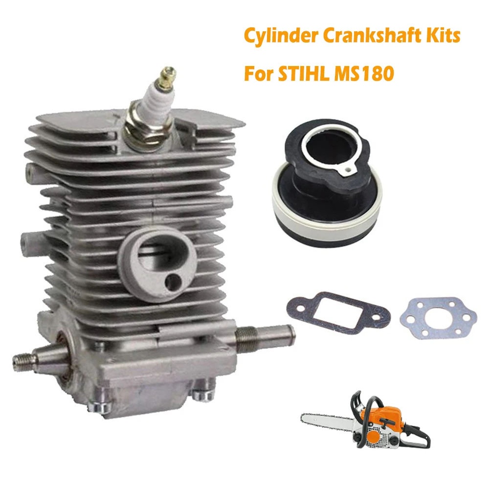 38mm Engine Motor Cylinder Piston Crankshaft Kits For Stihl MS180 MS 180 018 Gas Chainsaw Quick ...