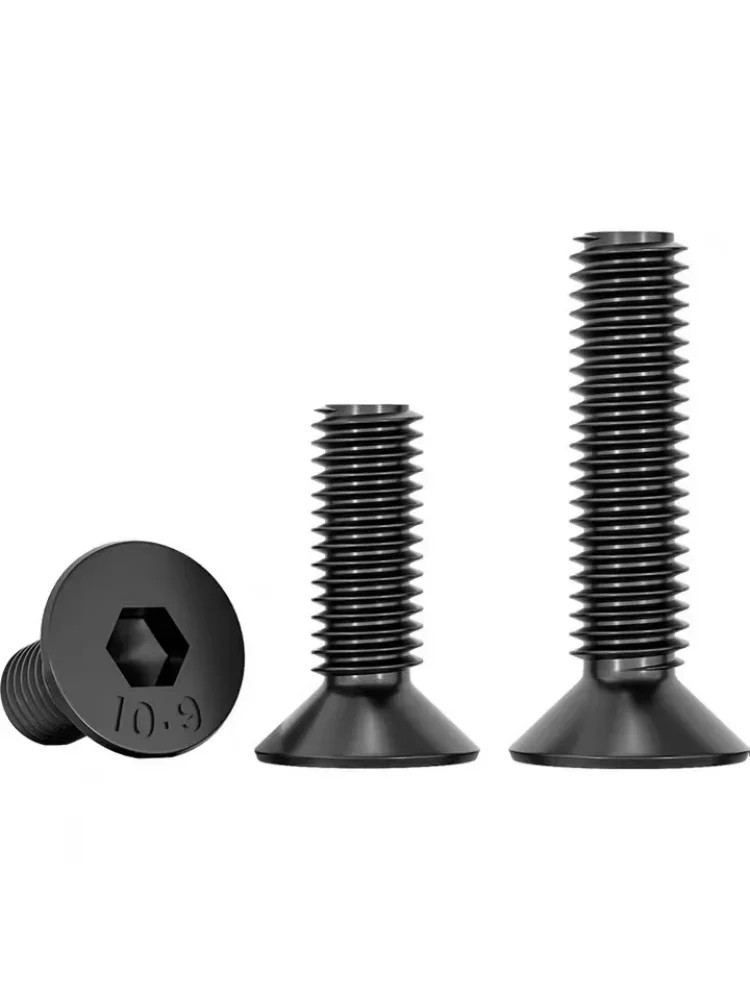 DIN7991-Black-SHCS-Grade-10-9-Countersunk-Head-Flat-Socket-Cap-Screw ...