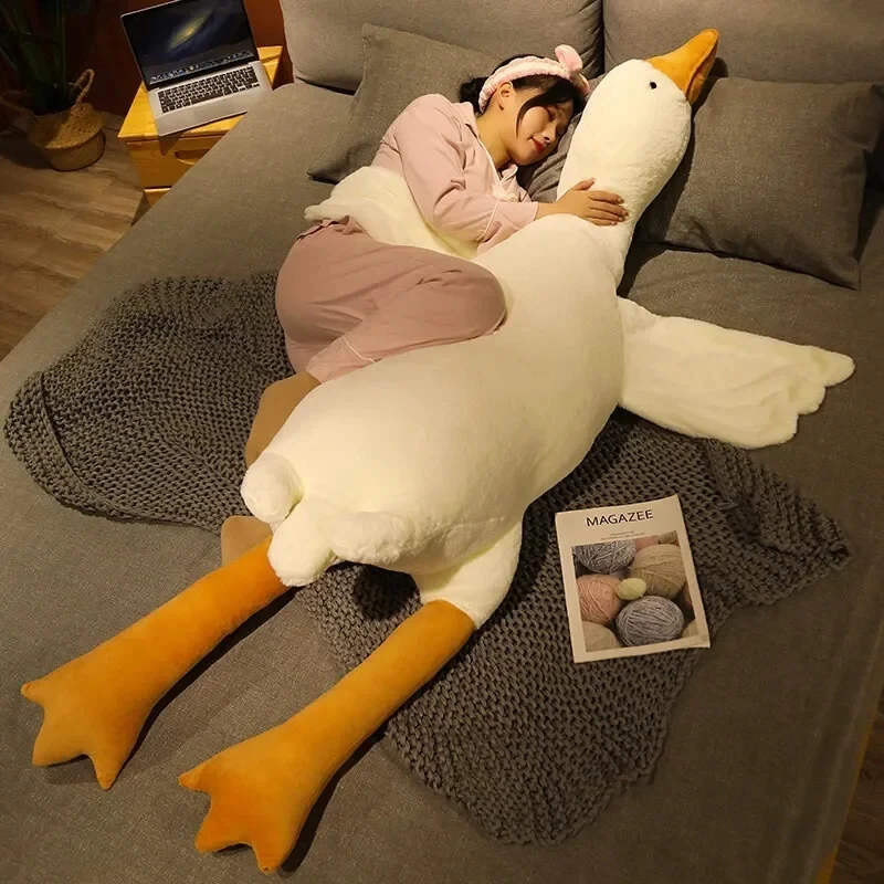130cm-Big-White-Goose-Plush-Toy-Doll-Soft-Stuffed-Sleep-Pillow-Cushion ...