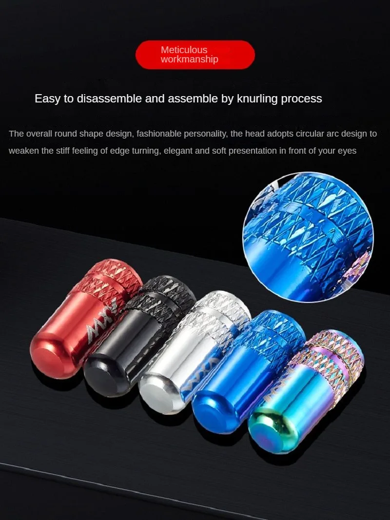 Mountain-Road-Bikes-Bicycles-Aluminum-Alloy-French-Valve-Caps-Colored ...