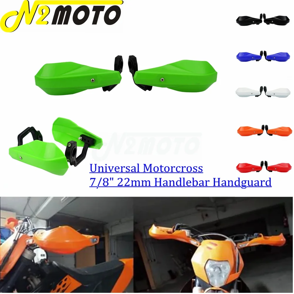 Dirt Bike Motocross Green Handguard Handlebar Guard Protection Shield ...
